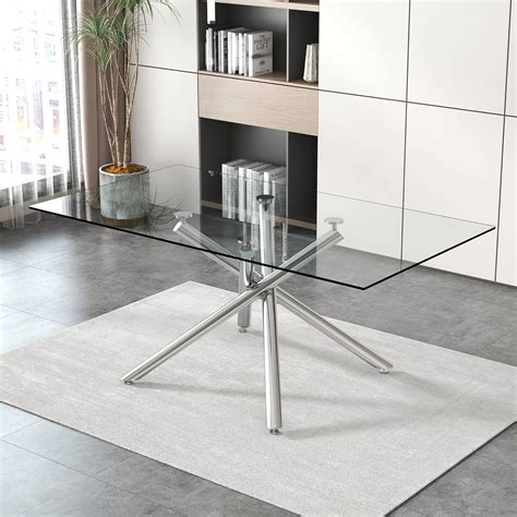 71 Modern Glass Dining Table For 6 8 Contemporary Philippines Ubuy