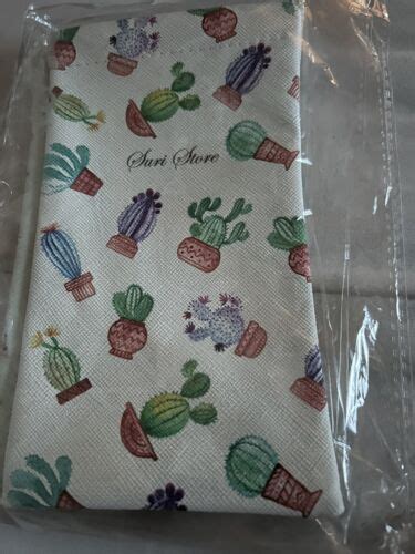 Cactus Print Squeeze Spring Top Eyeglasssunglass Case 2 Pack New In