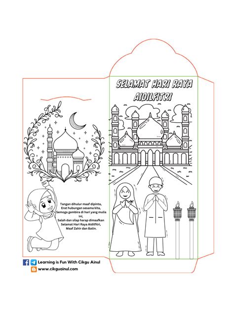 Aktiviti Mewarna Sampul Duit Raya
