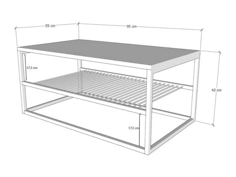 Table Basse Industrielle Avec étagère Factory