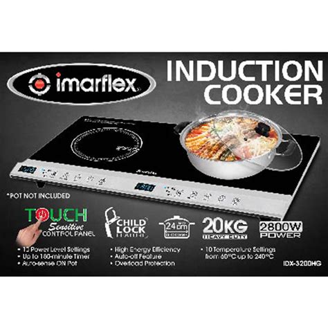 Imarflex Twin Induction Cooker Idx 3200hg Imarflex