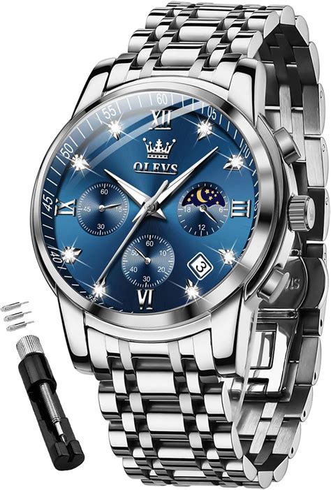 Olevs Reloj Para Hombresreloj De Lujo Clásico De Negociosrelojes Cronógrafo Para Hombresreloj