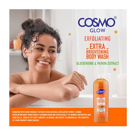 Cosmo Glow Extra Brightening Exfoliating Body Wash Gluta Papaya