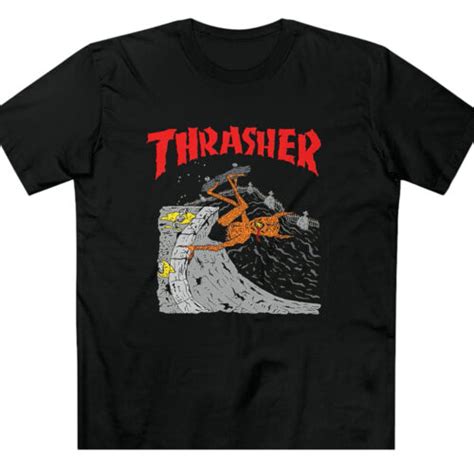 Rare Vintage Thrasher Neck Face Invert Tee Tokopyramid
