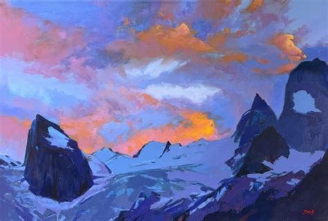 Closing Light On Bugaboos Mike Svob The Artym Gallery
