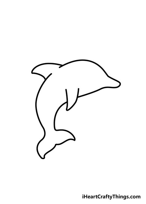 Dolphin Cartoon Drawing 8 How To Draw A Dolphin Cute Drawing Of Dolphin