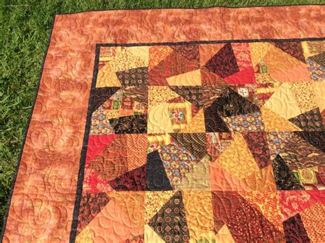 Modern Crazy Patchwork Quiltstack N Whack Quilttuniquehome Decor