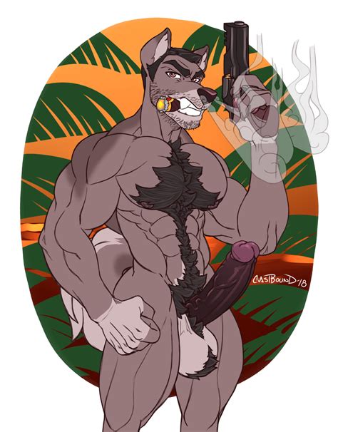 Rule 34 1boy Anthro Anthro Only Balls Barazoku Beard Stubble Big