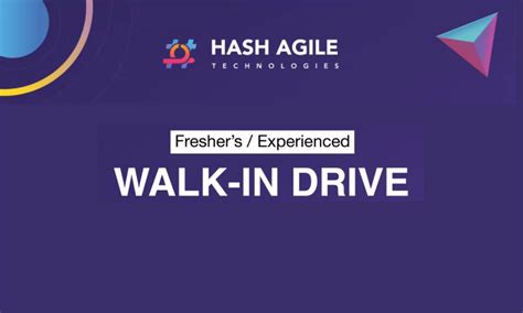 Hash Agile Technologies Walk In Drive 2024 For Data Engineeringdevops