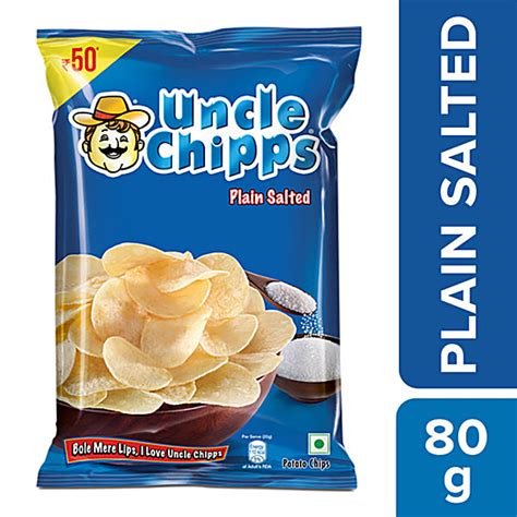Buy Uncle Chips Plain Salted Potato Chips Crispy Chips And Snacks Online At Best Price Of Rs 45