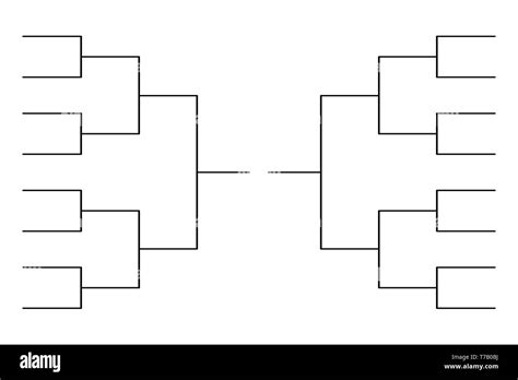 16 Team Blank Bracket Template