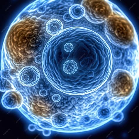 Premium Ai Image Human Cell Microscope Premium Ai Image Human Cell Microscope
