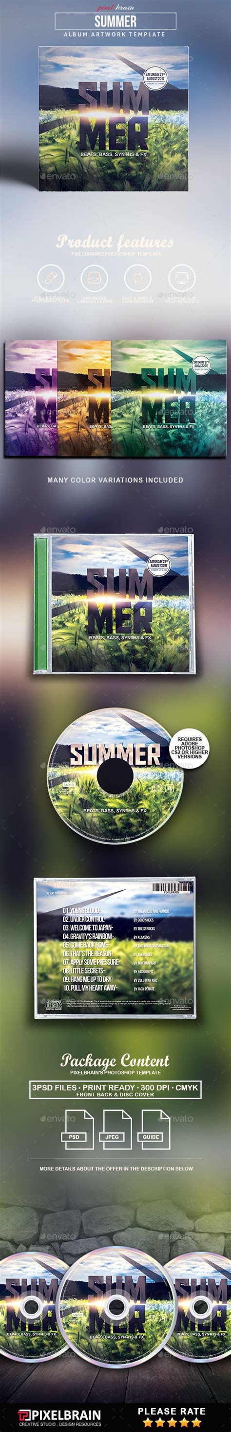 Summer Cd Album Artwork Template
