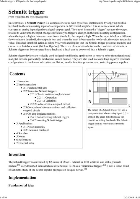 Schmitt Trigger Circuit Using Op Amp Pdf Circuit Diagram