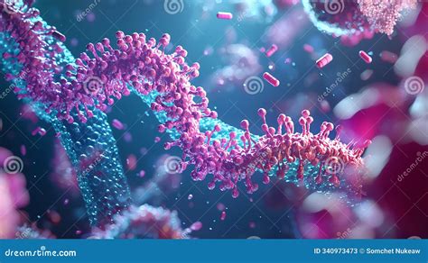 Ribosome Cell Organelle For Protein Synthesis Cartoon Vector