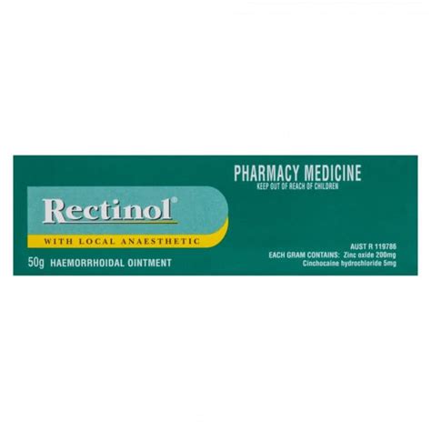 Buy Rectinol Ointment 50g Online Pharmacy Direct