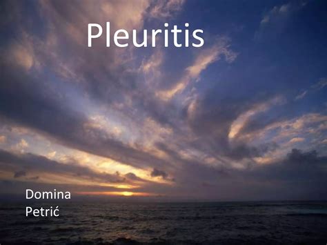 Pleuritis Ppt