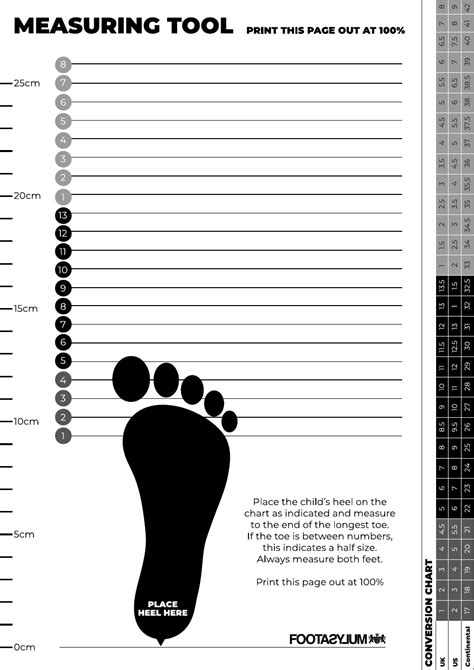 Foot Measurement Tool Download Printable Pdf Templateroller