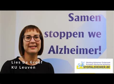 Lies De Groef On Linkedin We Thank Stichting Alzheimer Onderzoek