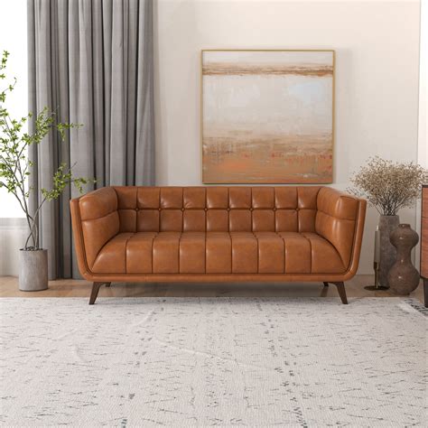 Tan Leather Sofa Set Cabinets Matttroy