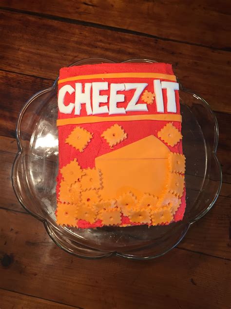 Cheez It Box Birthday Cake