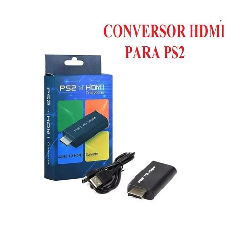 Adaptador Conversor Ps2 Play 2 Para Hdmi Tv Monitor Emb Utilit