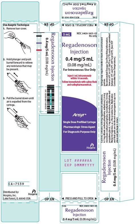 Regadenoson Package Insert Prescribing Information Moa