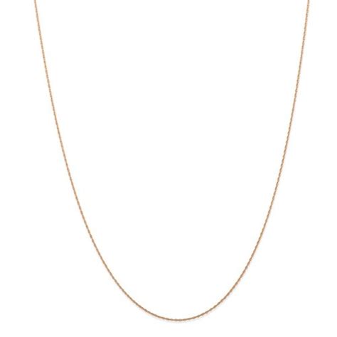14k Rose Gold 5 Mm Cable Link Rope Chain Necklace Carded 16 Inch Ebay