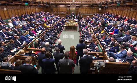 The Debating Chamber During Prime Ministers Questions In The House Of