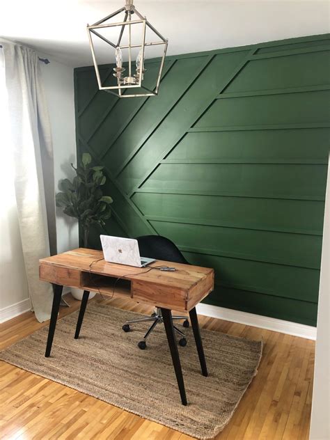 Green Accent Wall Office Inspiration Green Home Offices Office Wall