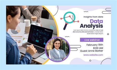 Free Vector Hand Drawn Data Analysis Webinar