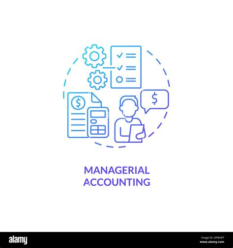 Managerial Accounting Blue Gradient Concept Icon Stock Vector Image And Art Alamy