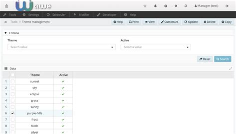 Default Screens Awe Framework