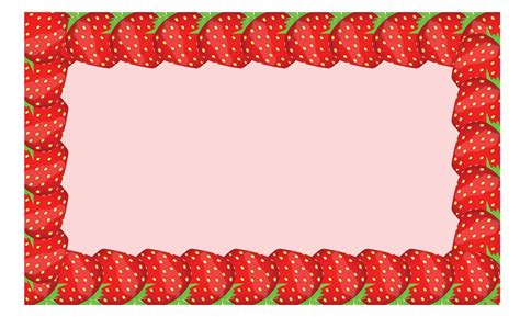 Strawberry Frame Vector Illustration 8238802 Vector Art At Vecteezy
