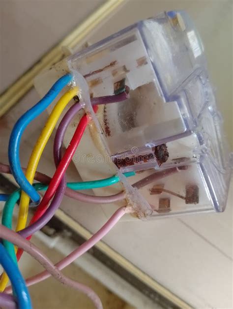 Wiring Of Washing Machine Switch Stock Image Image Of Switch Machine