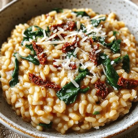 Indulge In Creamy Sun Dried Tomato And Spinach Risotto Pantrysprout
