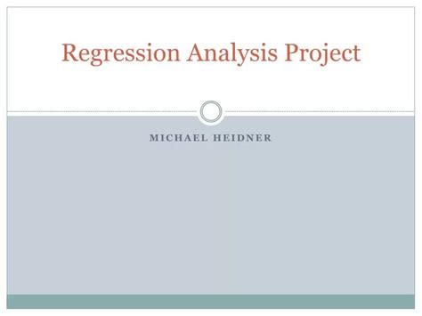Ppt Regression Analysis Project Powerpoint Presentation Free Download Id3194369