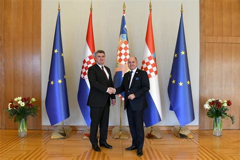 President Milanović Receives President Of National Council Of The Republic Of Austria Wolfgang