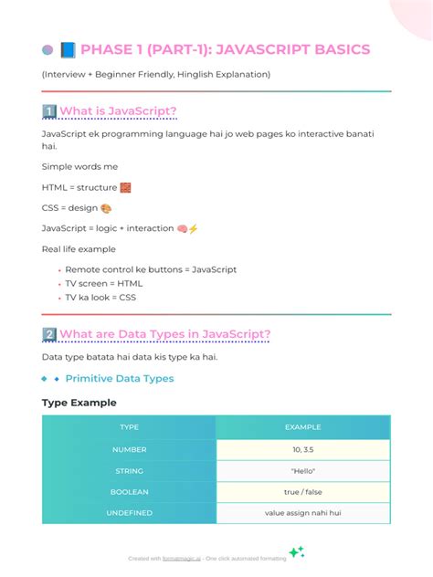 Complete Js Interview Quesans Formated Pdf Java Script Software