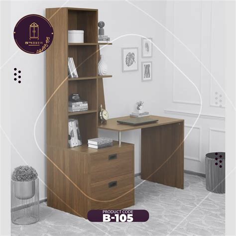 Andormahal Classic Reading Table With Bookshelf Melamine Board Bd