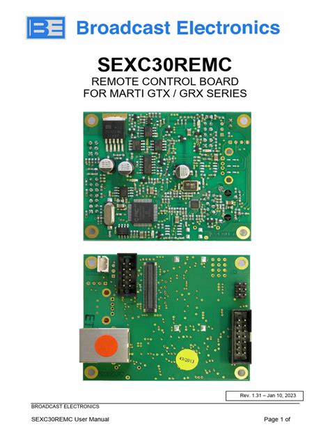 Sexc30remc Remote Web Interface User Manual V131 Pdf Computer