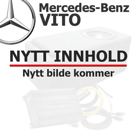 Basspakke Mercedes Vito Viano Planethifi As