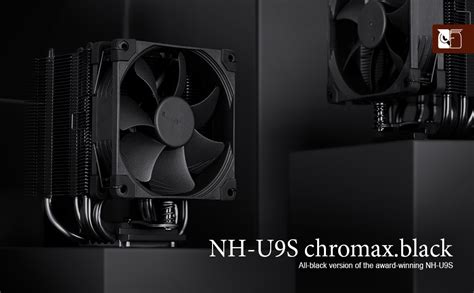 Noctua Nh U9s Chromax Black 92 Mm Single Tower Cpu Cooler Black
