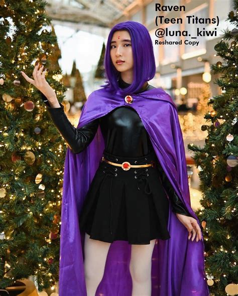 Christmas Raven Cosplay By Lunakiwi Rteentitans