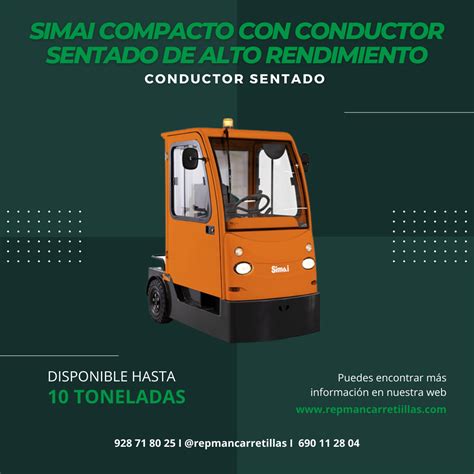 Simai Compacto Con Conductor Sentado De Alto Rendimiento Repman Carretillas S L
