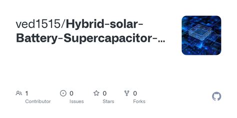 Github Ved1515hybrid Solar Battery Supercapacitor Integration In Dc