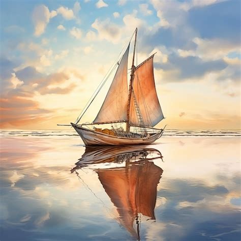 Sailboats On Water Art Images Free Download On Freepik