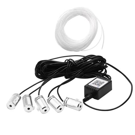 کیت نورپردازی فیبر نوری داخل خودرو بلوتوثی مدل App فروشگاه آنلاین