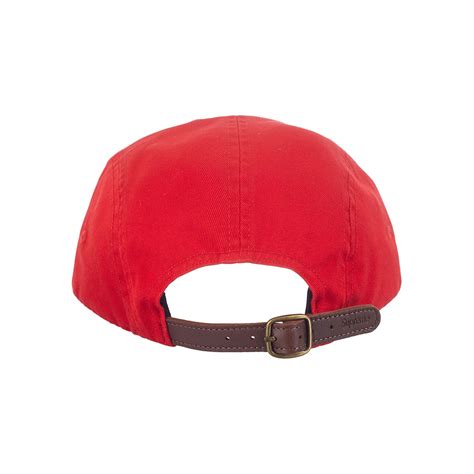 Supreme Washed Chino Twill Camp Cap Fw23 Redsupreme Washed Chino