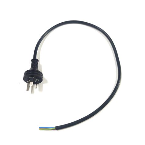 SAA Certifed Au Australia Power Supply Cord Pin Prong Stripped Power Cable Power Cord And